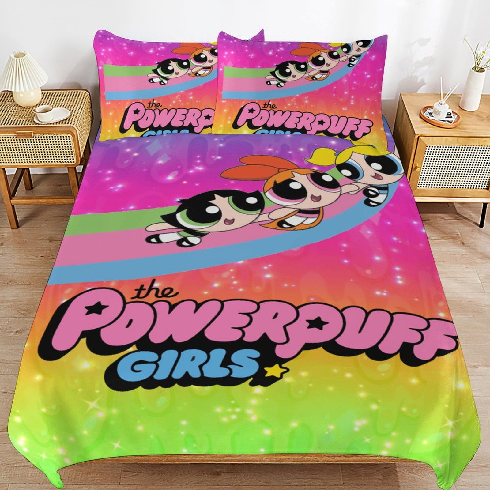 The Powerpuff Girls Bed Duvet Cover Microfiber Bedding Sets 3D Printed ...