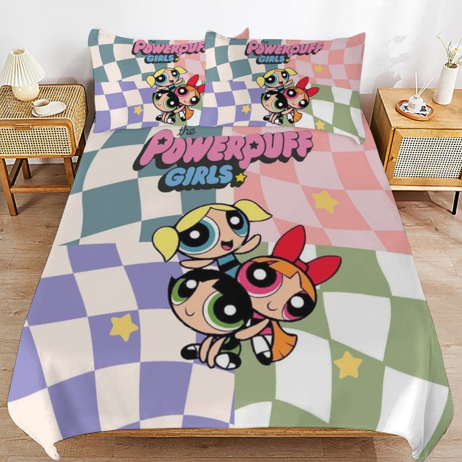 The Powerpuff Girls Bed Duvet Cover Microfiber Bedding Sets 3D Printed ...