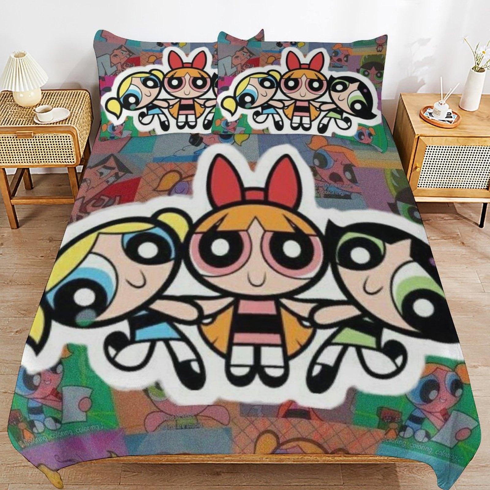 The Powerpuff Girls Bed Duvet Cover Microfiber Bedding Sets 3D Printed ...