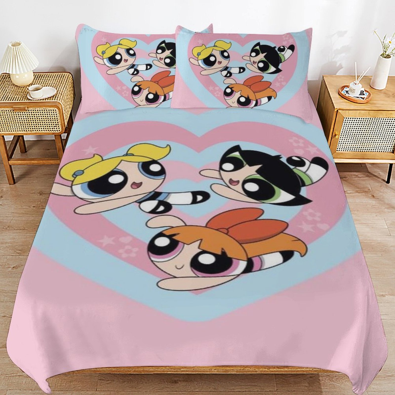 The Powerpuff Girls Bed Duvet Cover Microfiber Bedding Sets 3D Printed ...