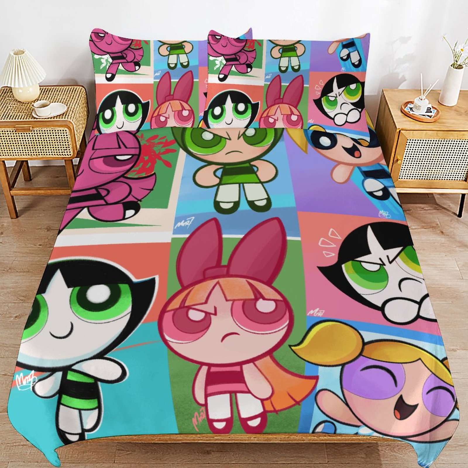 The Powerpuff Girls Bed Duvet Cover Microfiber Bedding Sets 3D Printed ...