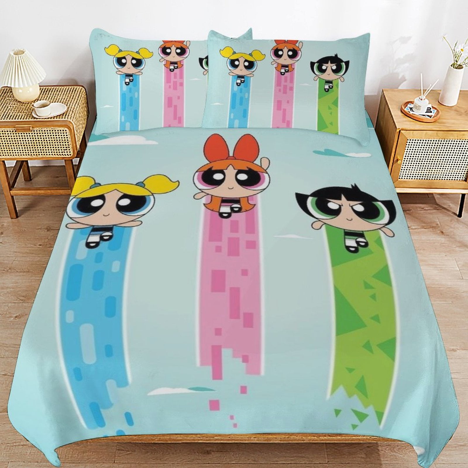 The Powerpuff Girls Bed Duvet Cover Microfiber Bedding Sets 3D Printed ...
