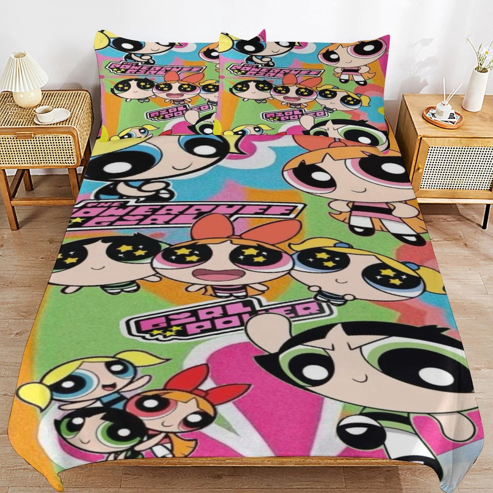 The Powerpuff Girls Bed Duvet Cover Microfiber Bedding Sets 3D Printed ...