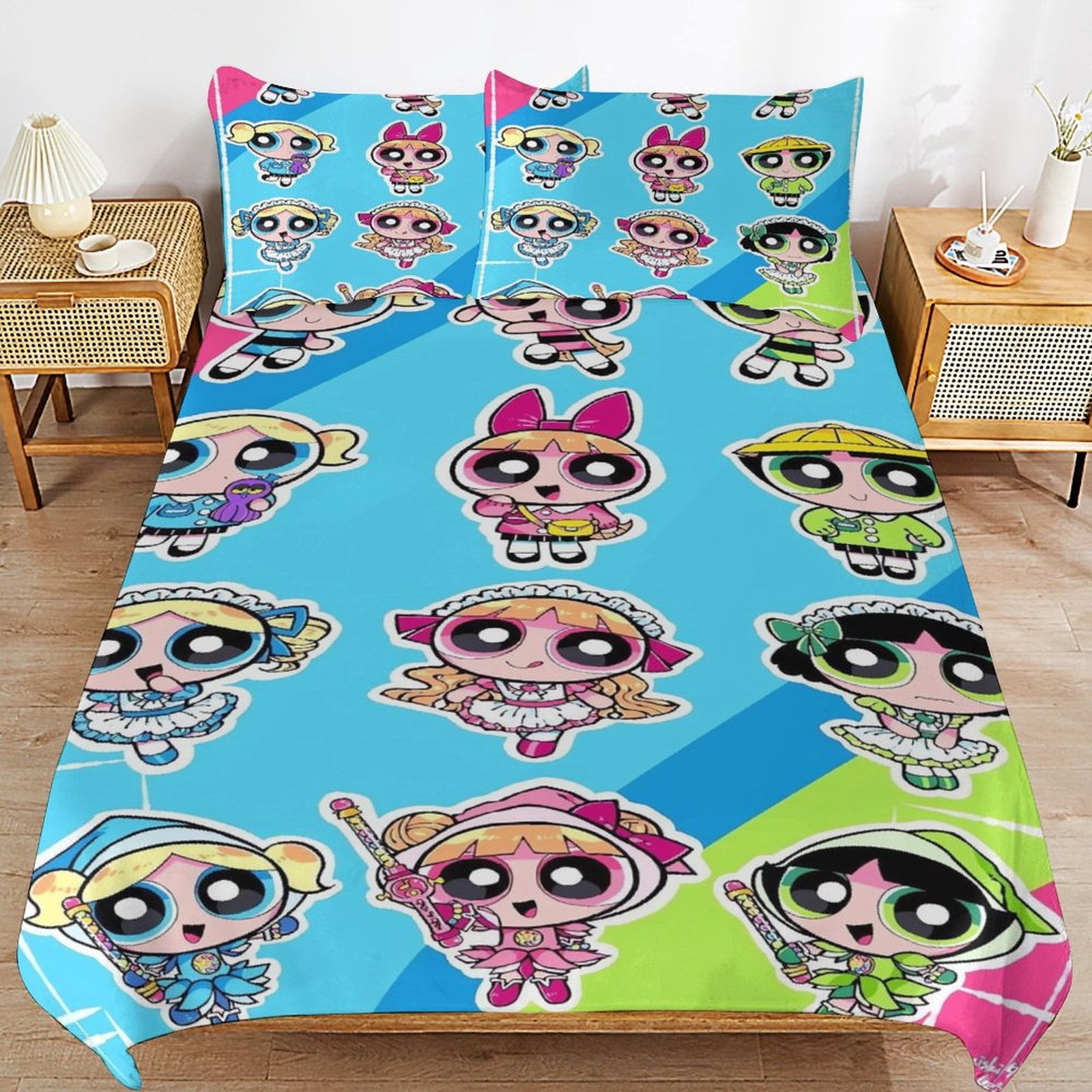 The Powerpuff Girls Bed Duvet Cover Microfiber Bedding Sets 3D Printed ...