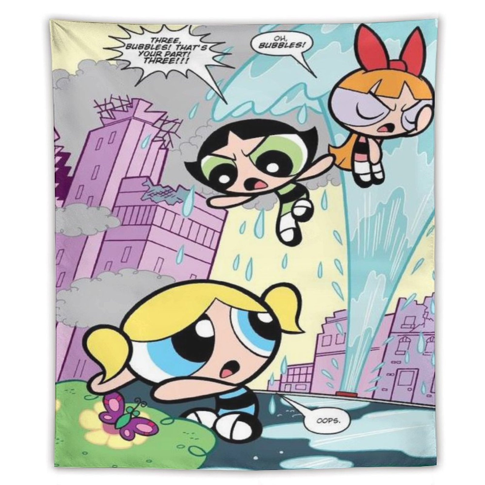 The Powerpuff Girls Blossom Tapestry Gift Wall Hanging Backdrop for ...