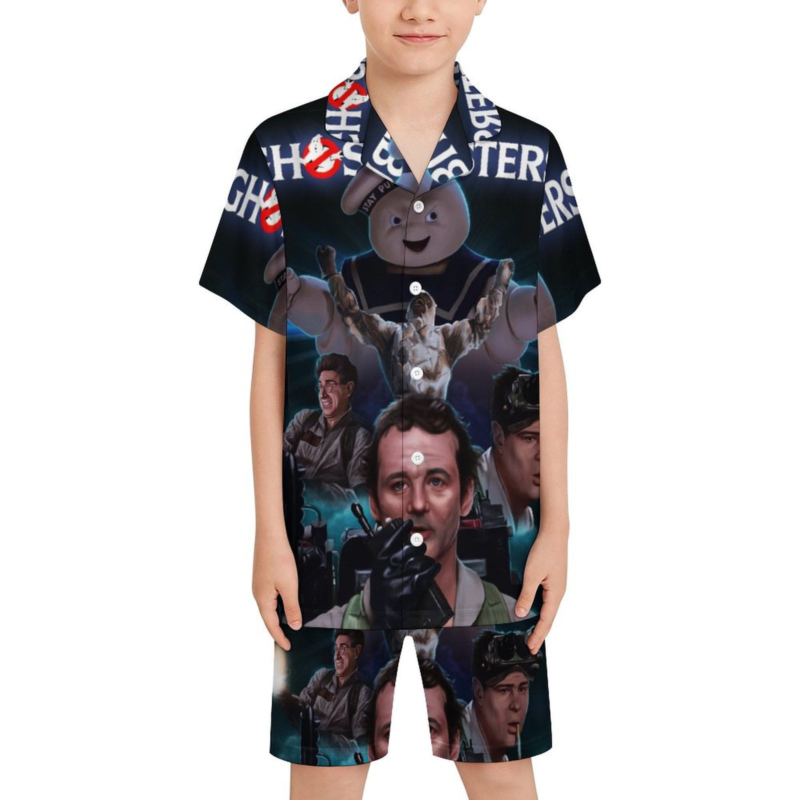 The Powerpuff Girls Boys Silk Pajamas Button Down Sleepwear Satin ...