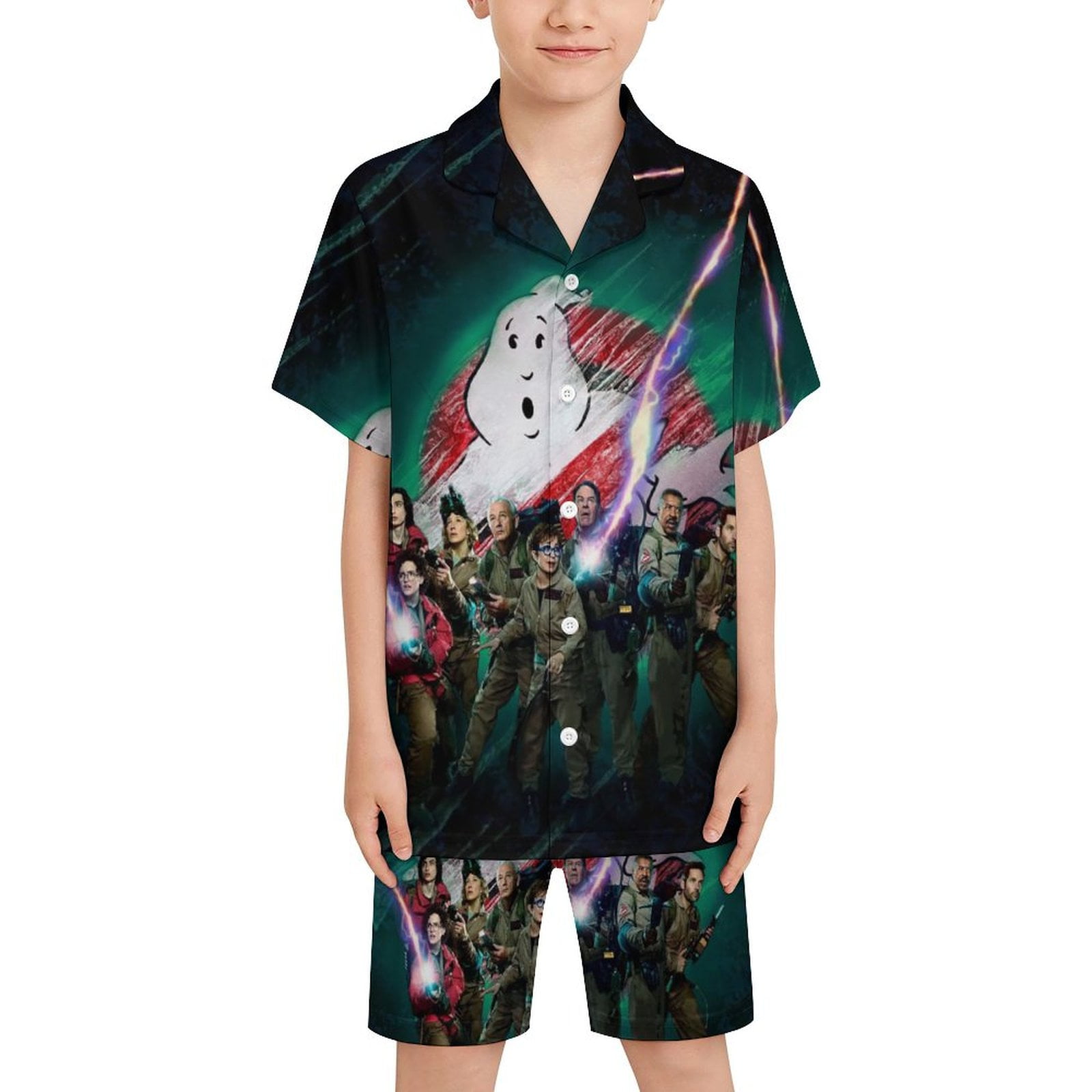 The Powerpuff Girls Boys Silk Pajamas Button Down Sleepwear Satin ...