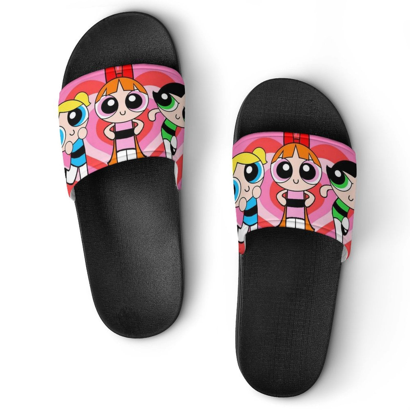 The Powerpuff Girls Boys Slide Sandals, Comfort Casual Pool Slide ...