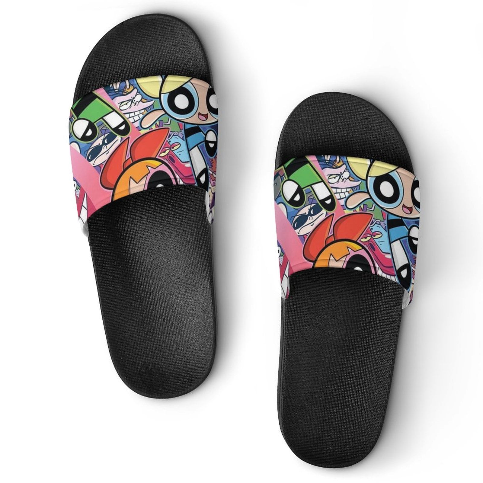 The Powerpuff Girls Boys Slide Sandals, Comfort Casual Pool Slide ...
