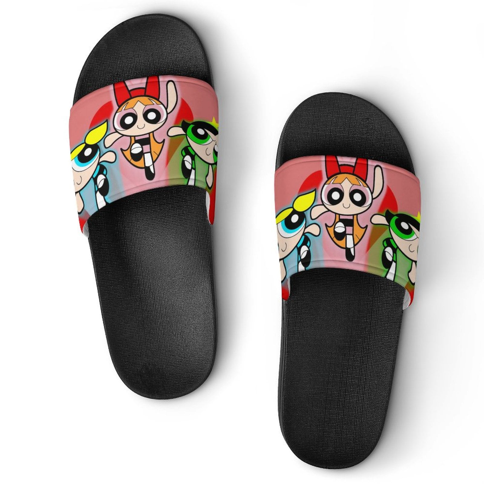 The Powerpuff Girls Boys Slide Sandals, Comfort Casual Pool Slide ...