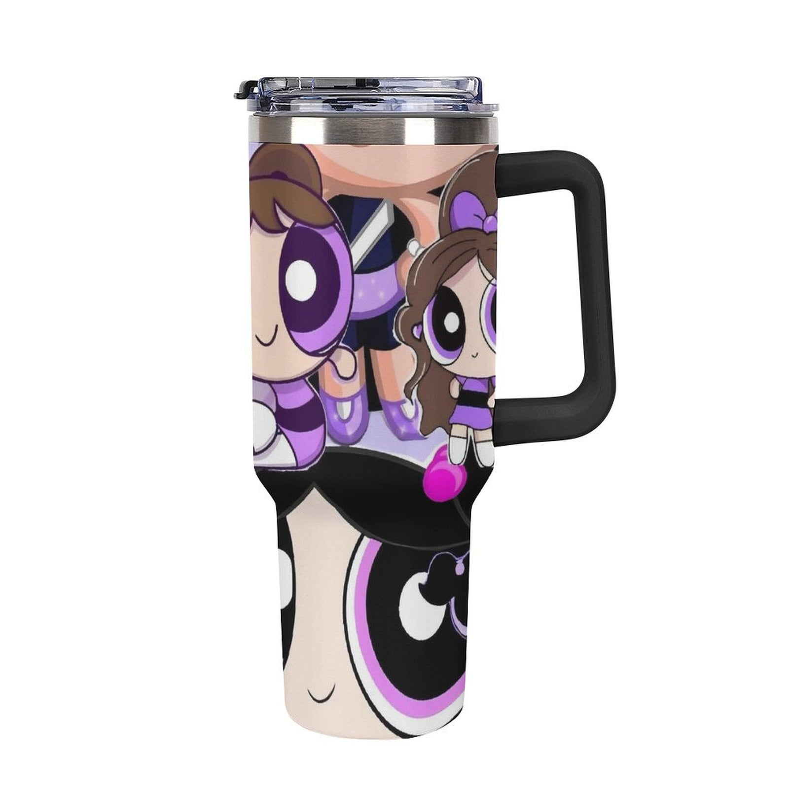 The Powerpuff Girls Car Cup Stainless Steel Thermos Cup with Handle ...