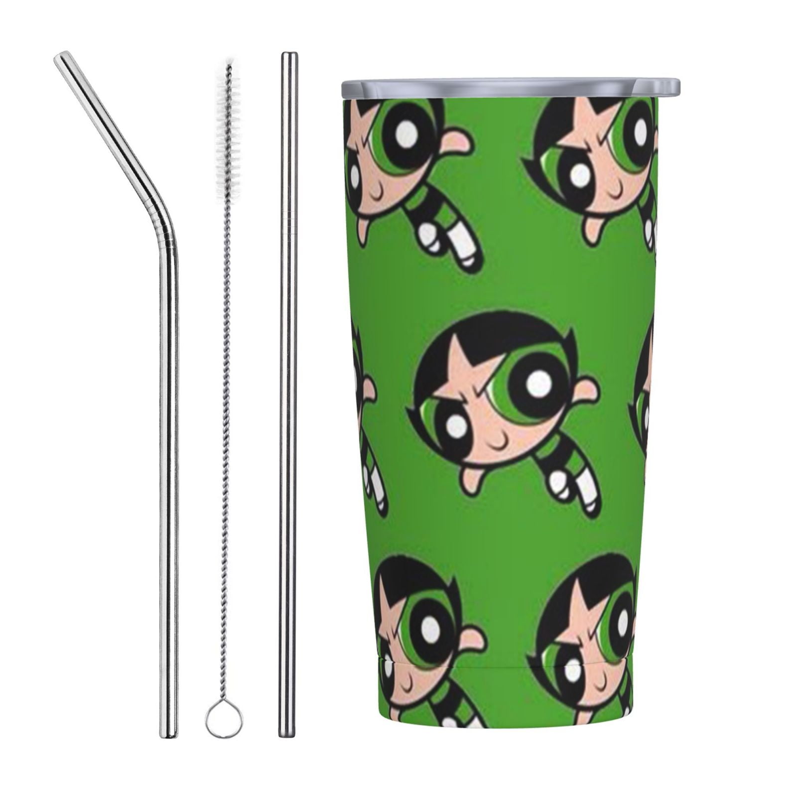 The Powerpuff Girls Car Cup With Straw 20oz Stainless Steel Tumbler ...
