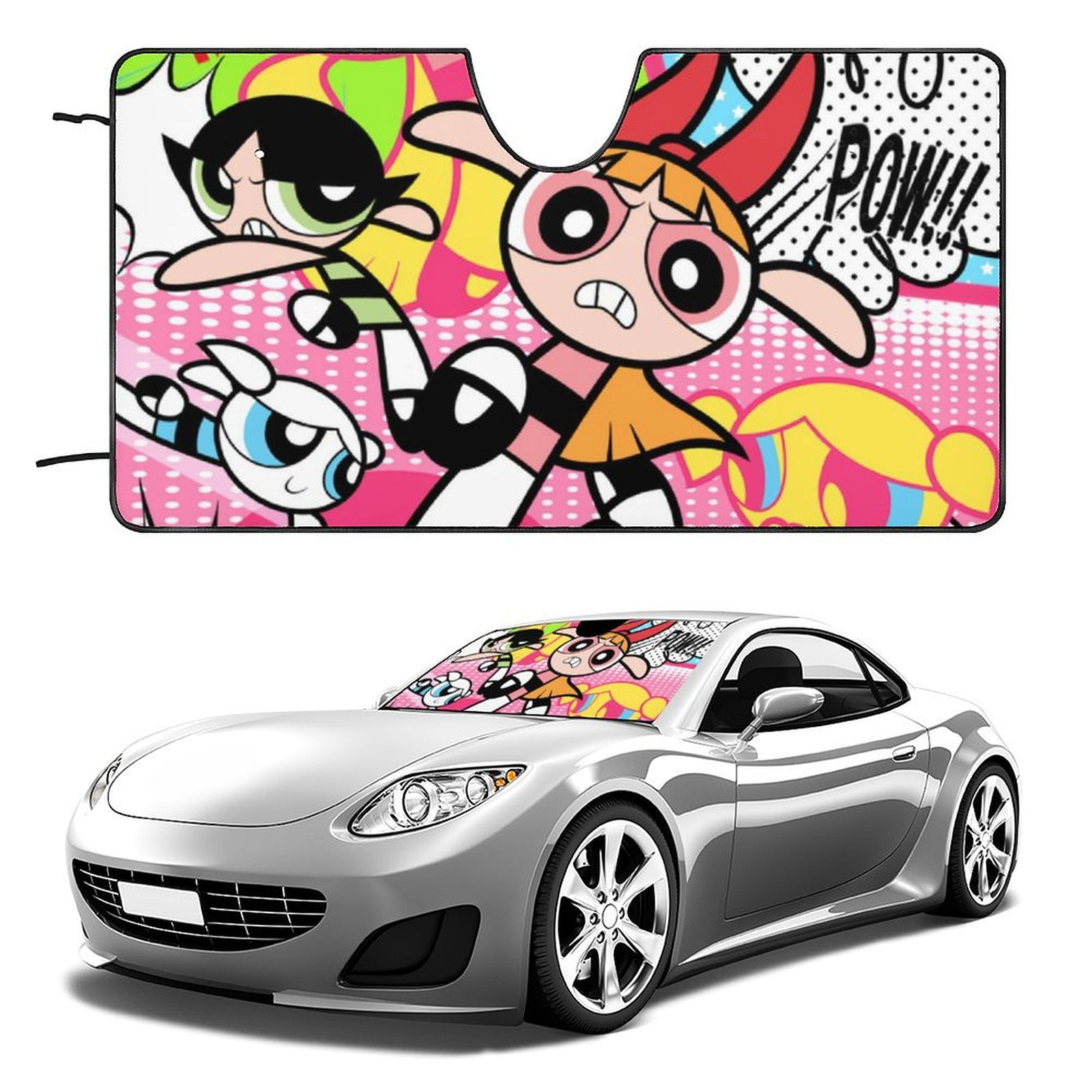 The Powerpuff Girls Car Window Sun Shade Visor, Car Sunshade Front ...