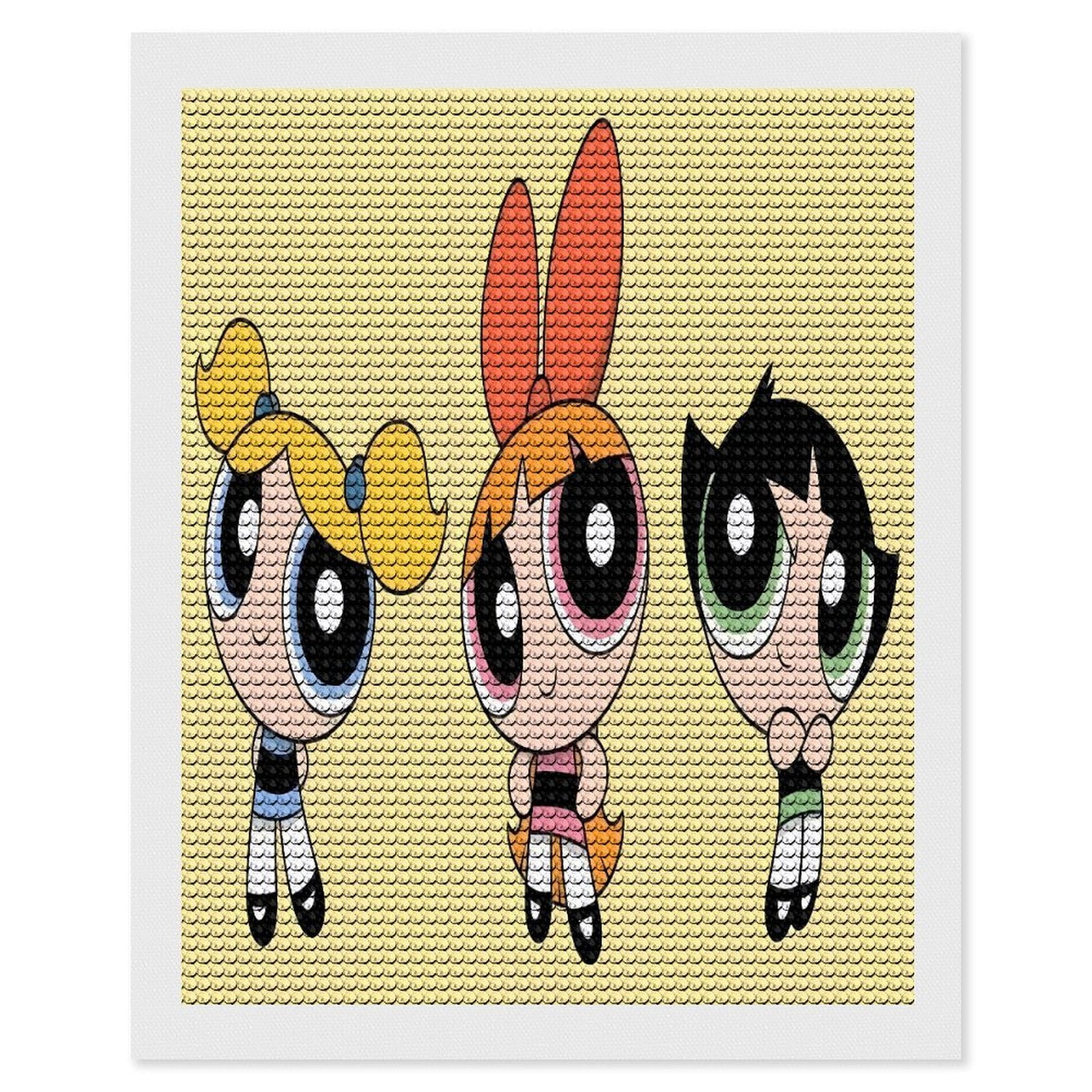 The Powerpuff Girls Cartoon diamond painting suitable for home wall ...