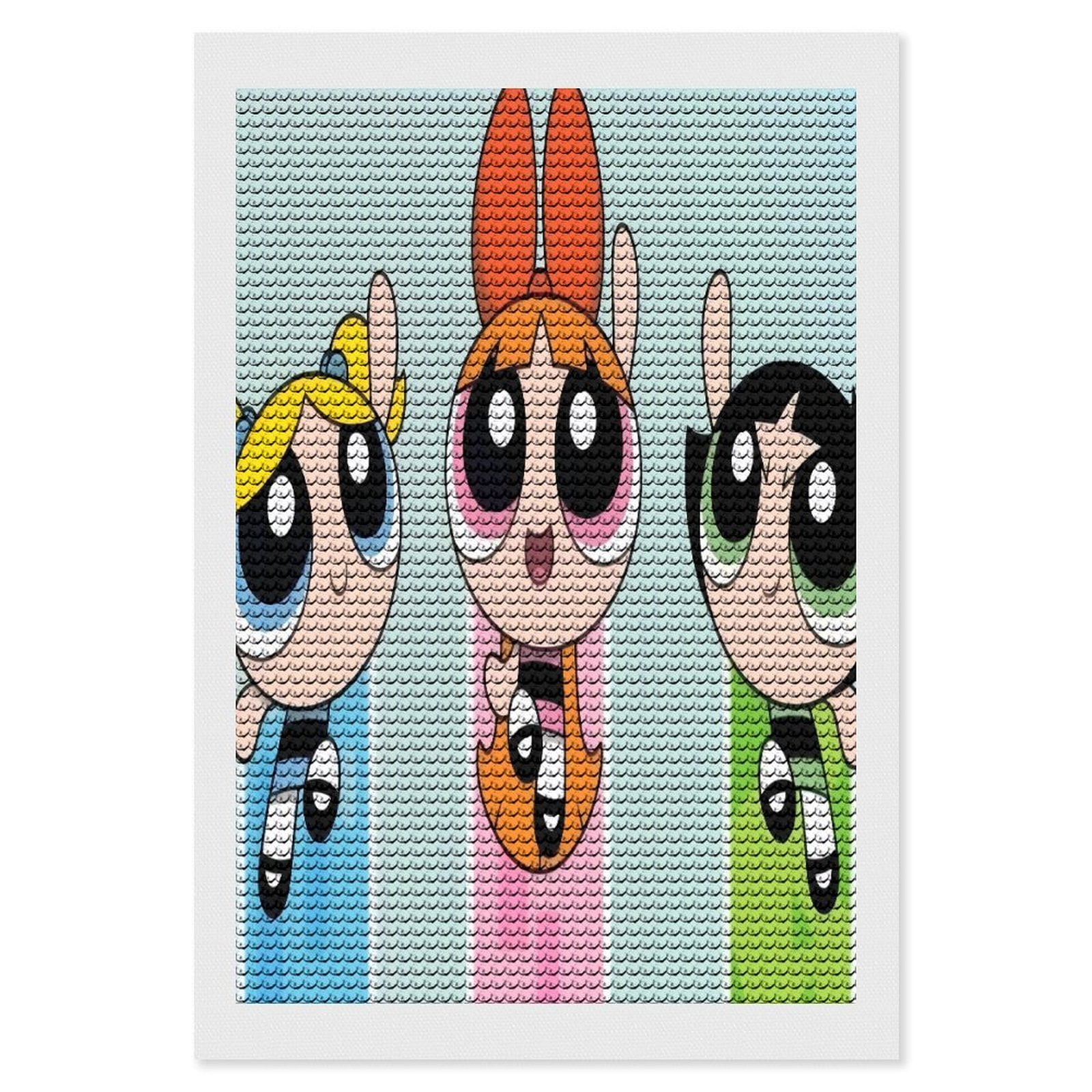 The Powerpuff Girls Cartoon diamond painting suitable for home wall ...
