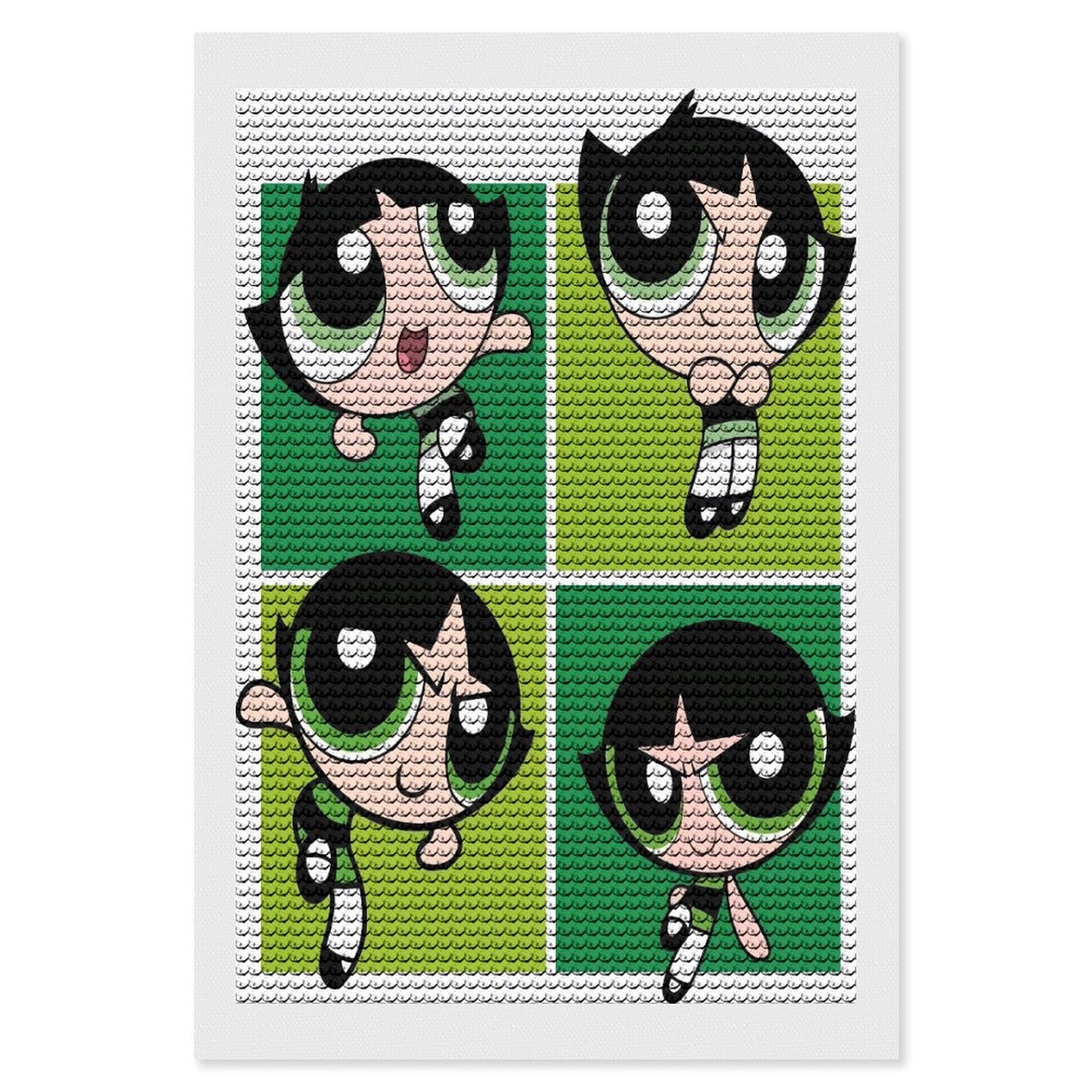 The Powerpuff Girls Cartoon diamond painting suitable for home wall ...