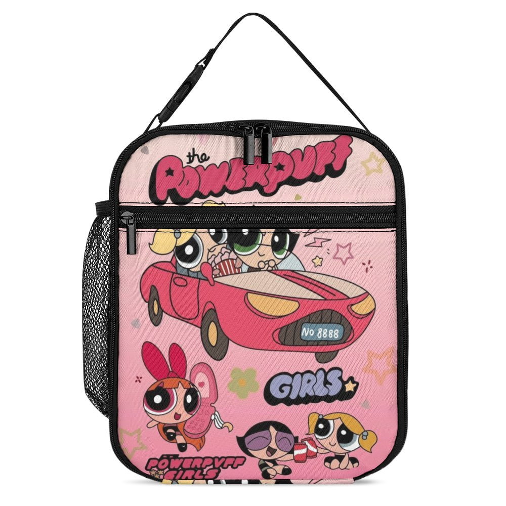 The Powerpuff Gi-rls Cute Lunch Bag Insulated Portable Lunch Box Cooler ...