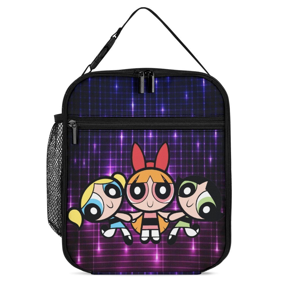 The Powerpuff Gi-rls Cute Lunch Bag Insulated Portable Lunch Box Cooler ...