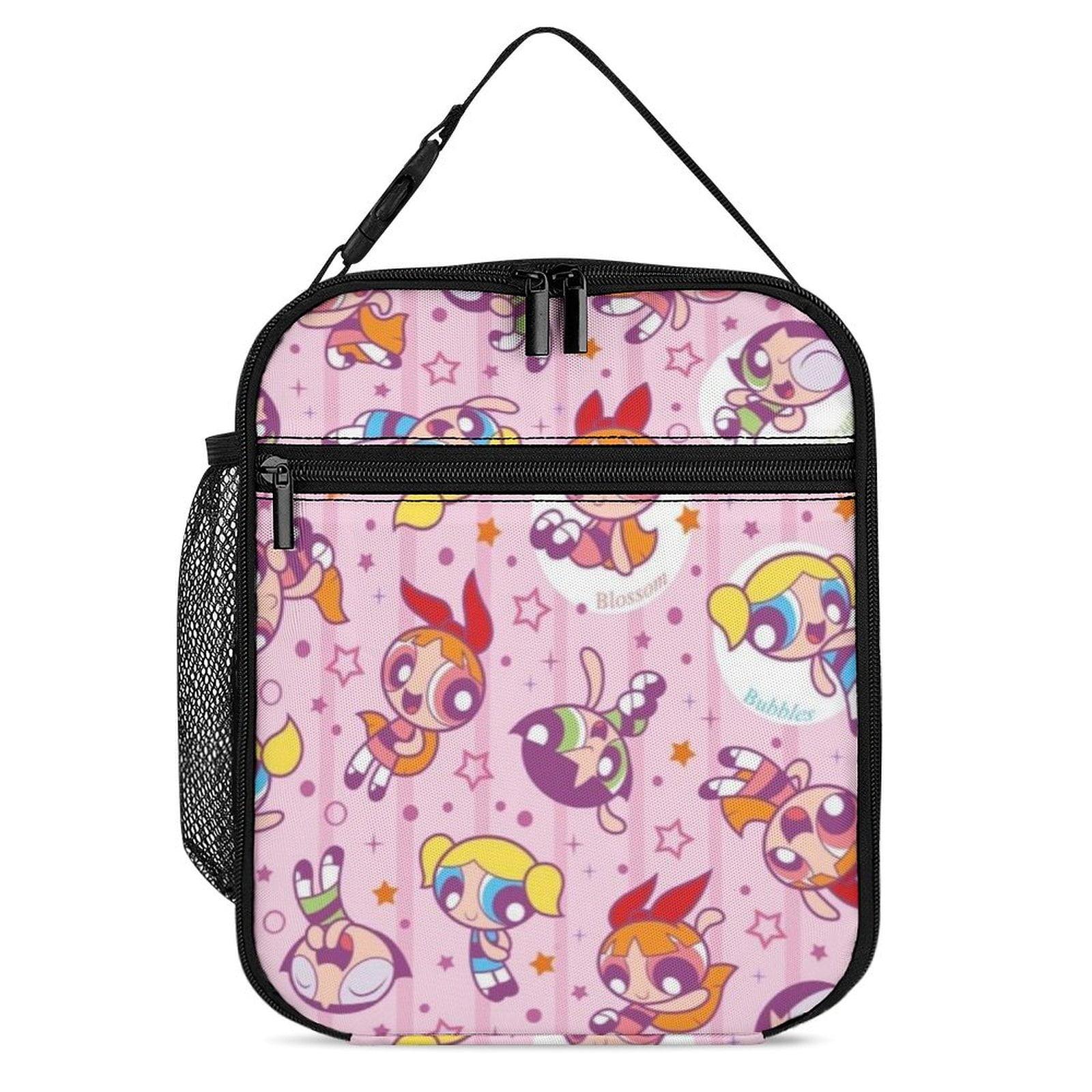 The Powerpuff Gi-rls Cute Lunch Bag Insulated Portable Lunch Box Cooler ...