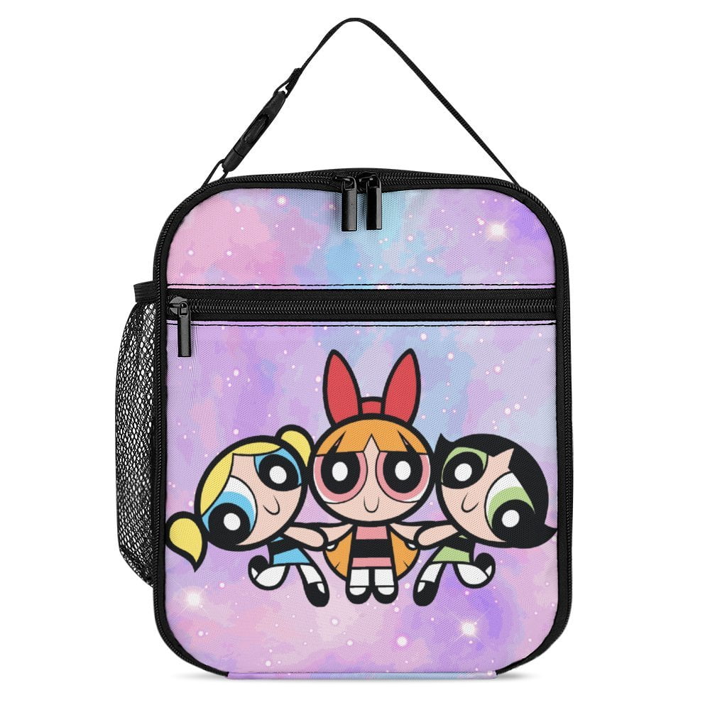 The Powerpuff Gi-rls Cute Lunch Bag Insulated Portable Lunch Box Cooler ...