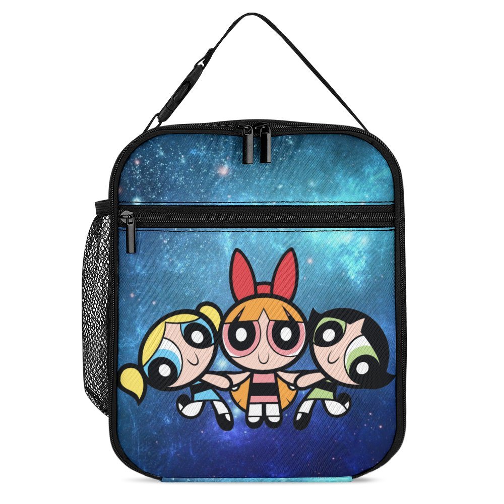 The Powerpuff Gi-rls Cute Lunch Bag Insulated Portable Lunch Box Cooler ...