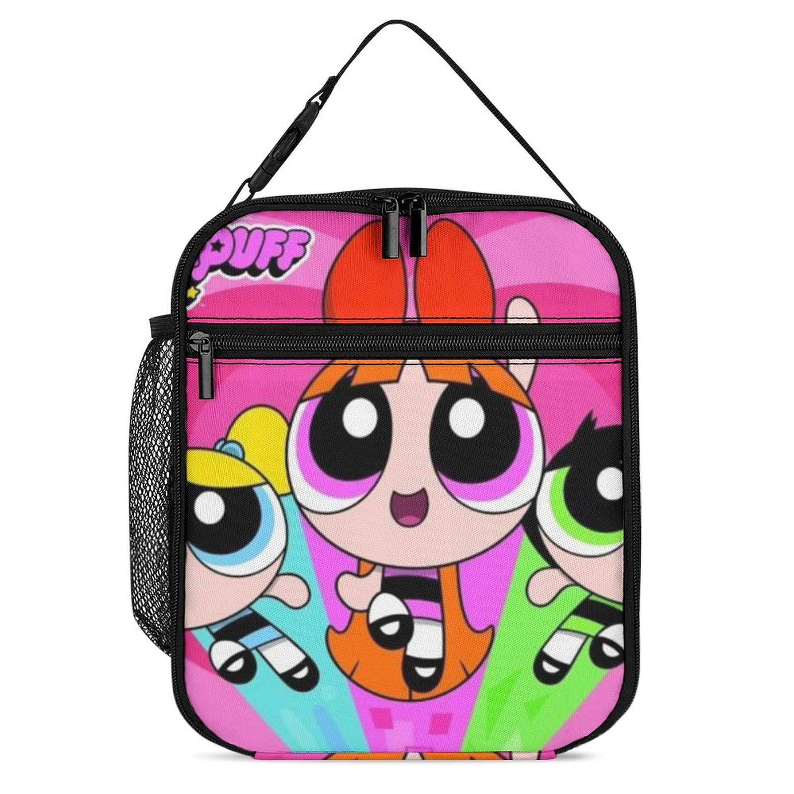 The Powerpuff Gi-rls Cute Lunch Bag Insulated Portable Lunch Box Cooler ...