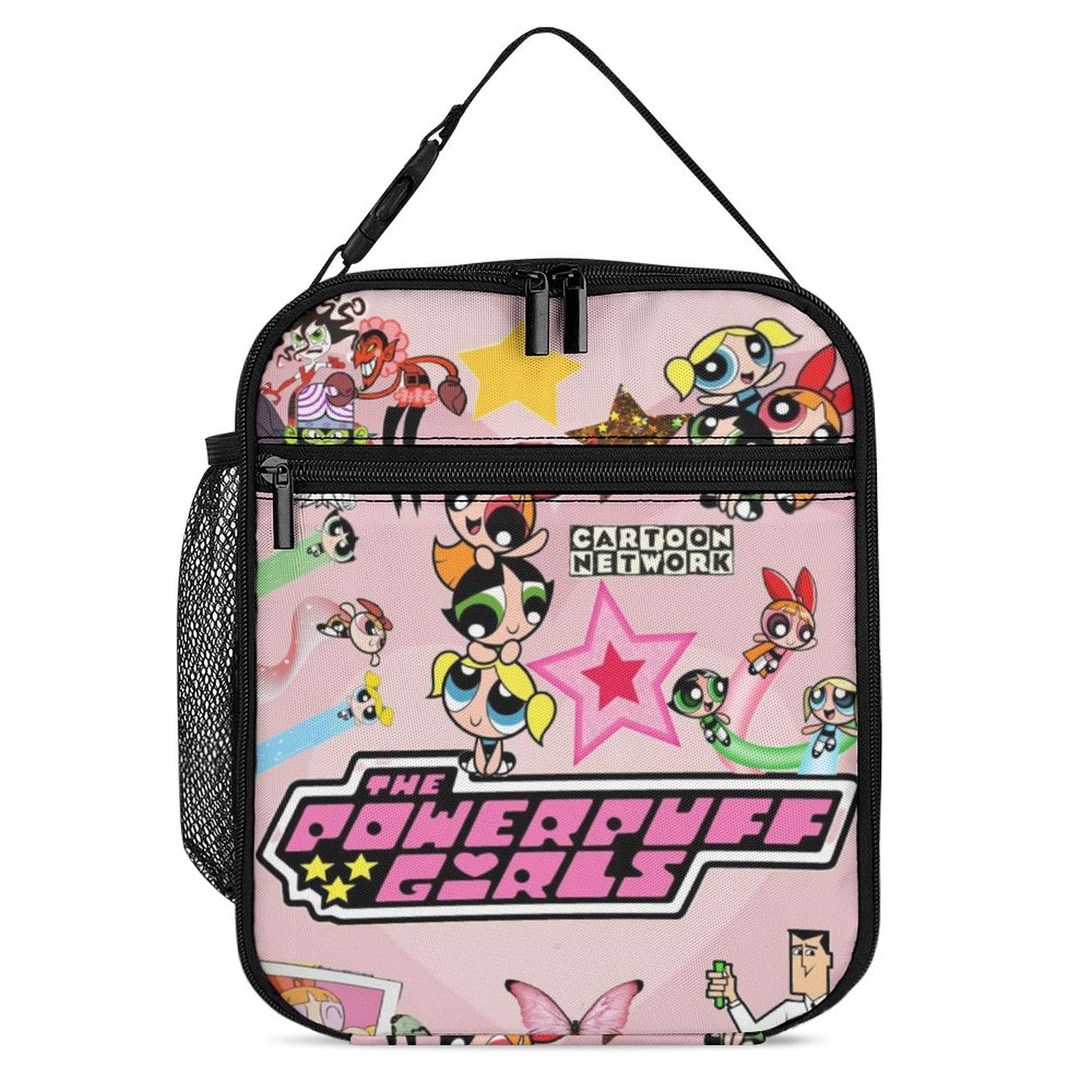 The Powerpuff Gi-rls Cute Lunch Bag Insulated Portable Lunch Box Cooler ...