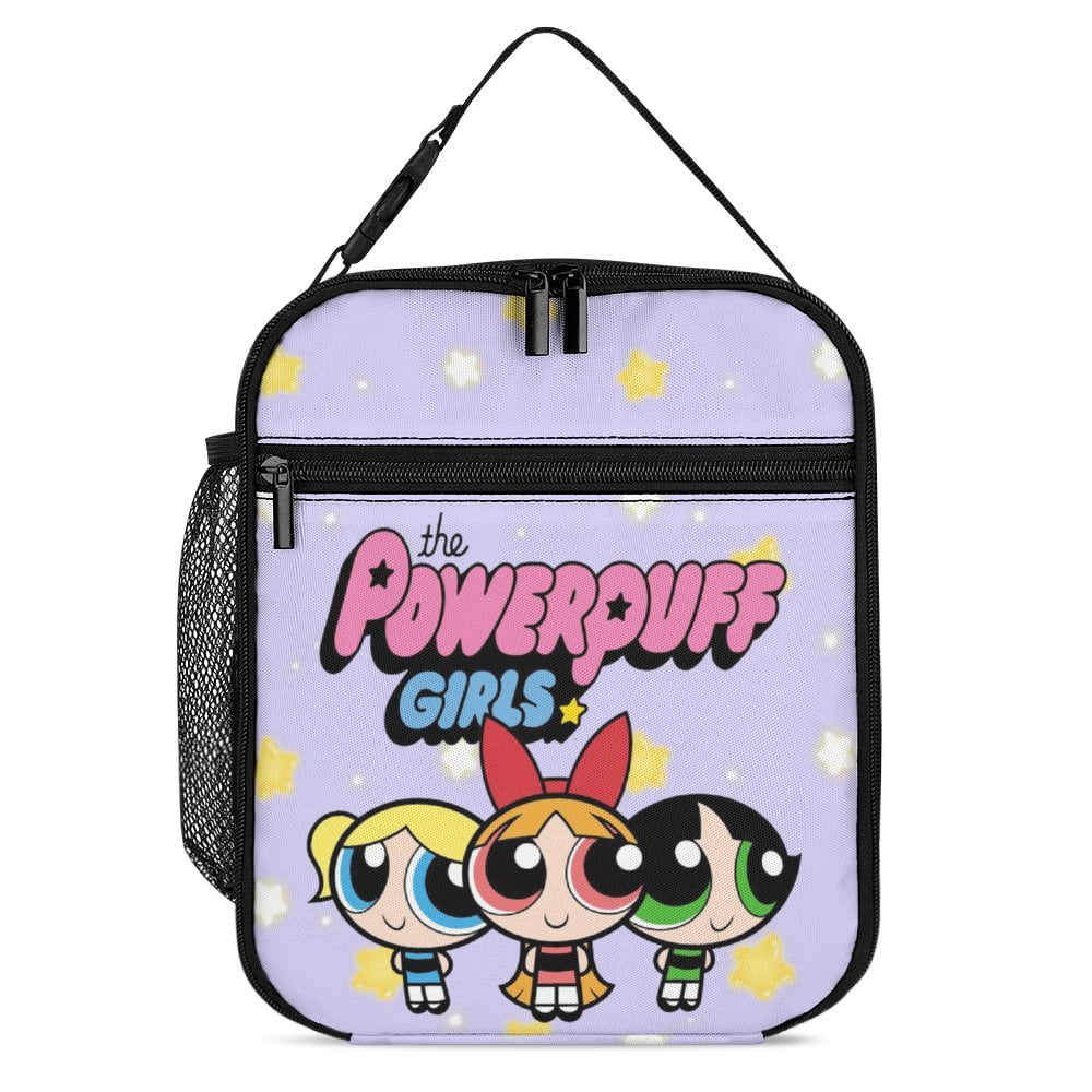 The Powerpuff Gi-rls Cute Lunch Bag Insulated Portable Lunch Box Cooler ...