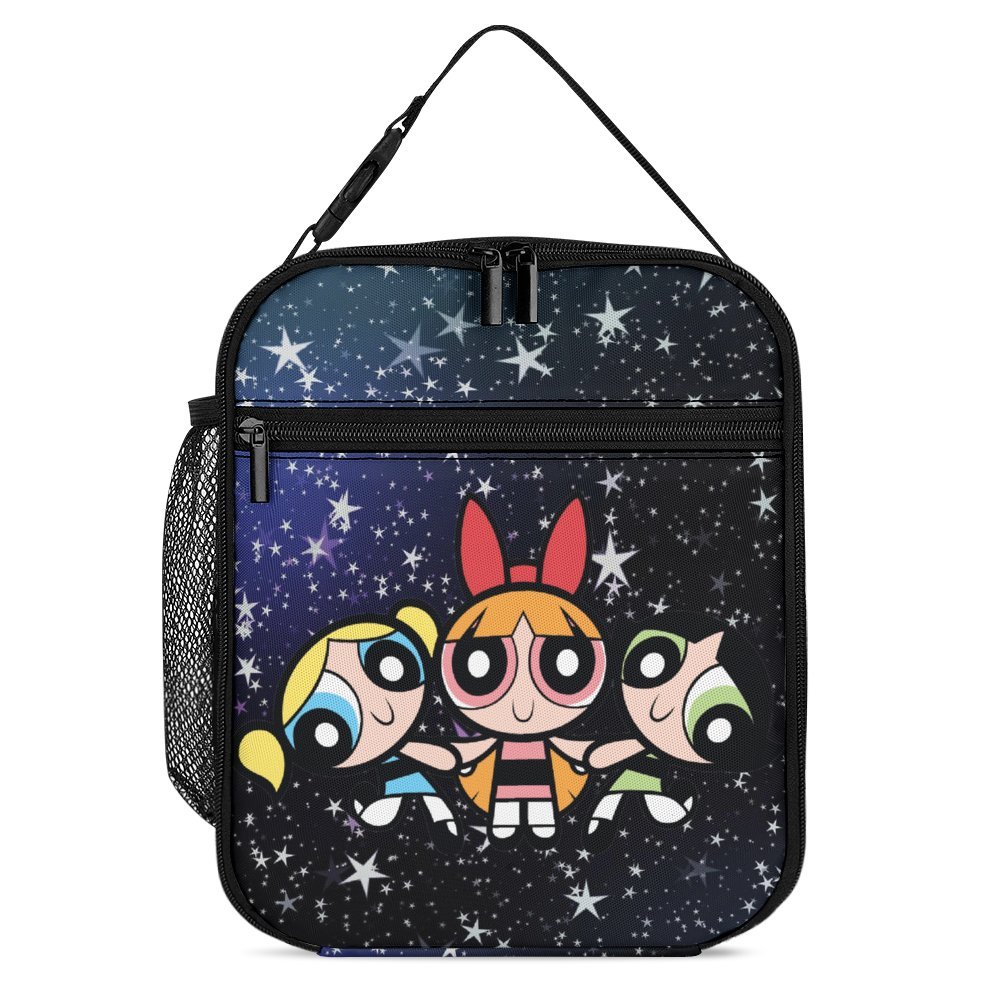 The Powerpuff Gi-rls Cute Lunch Bag Insulated Portable Lunch Box Cooler ...