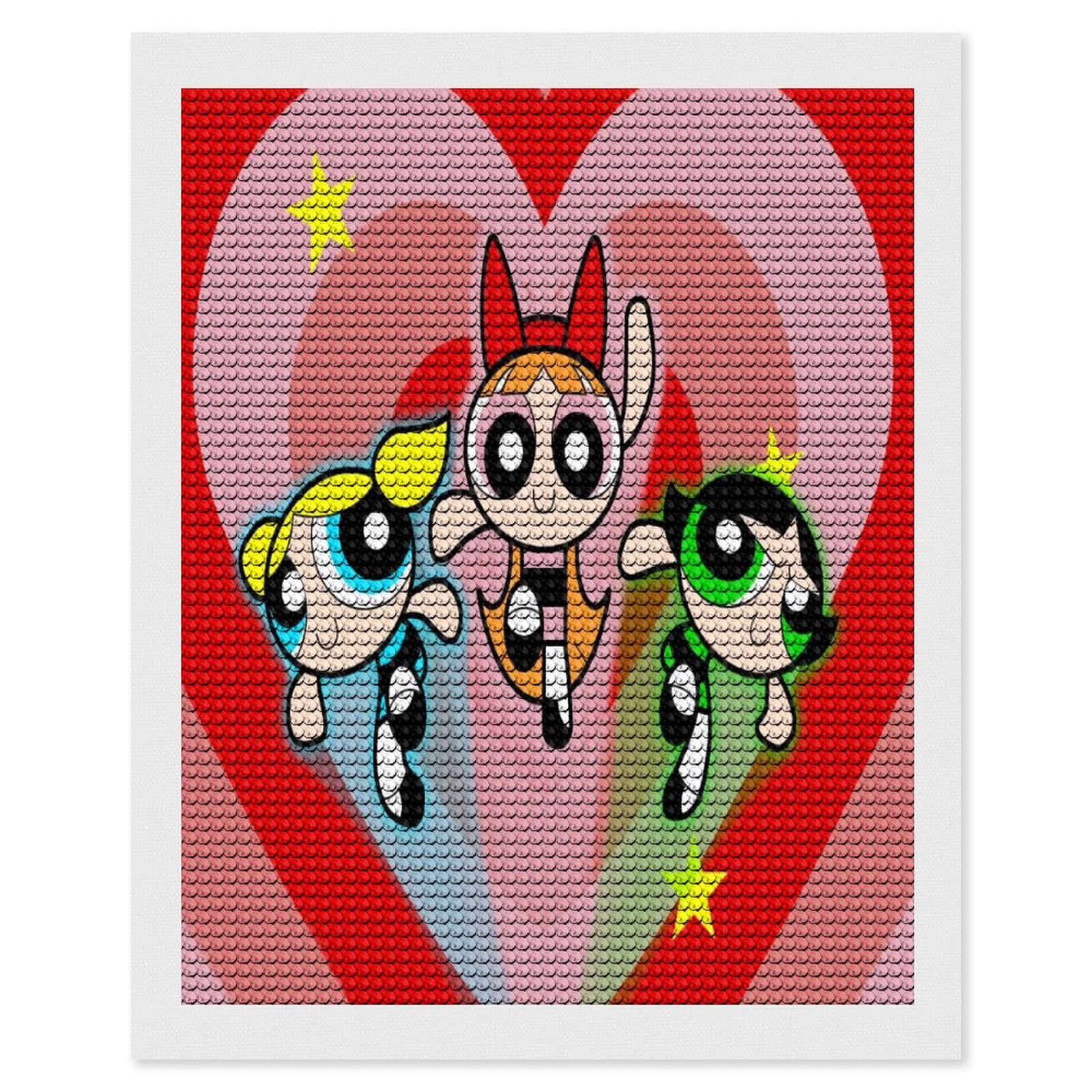 The Powerpuff Girls Diamond Art Kits for Adults Diamond Art Gem Art ...