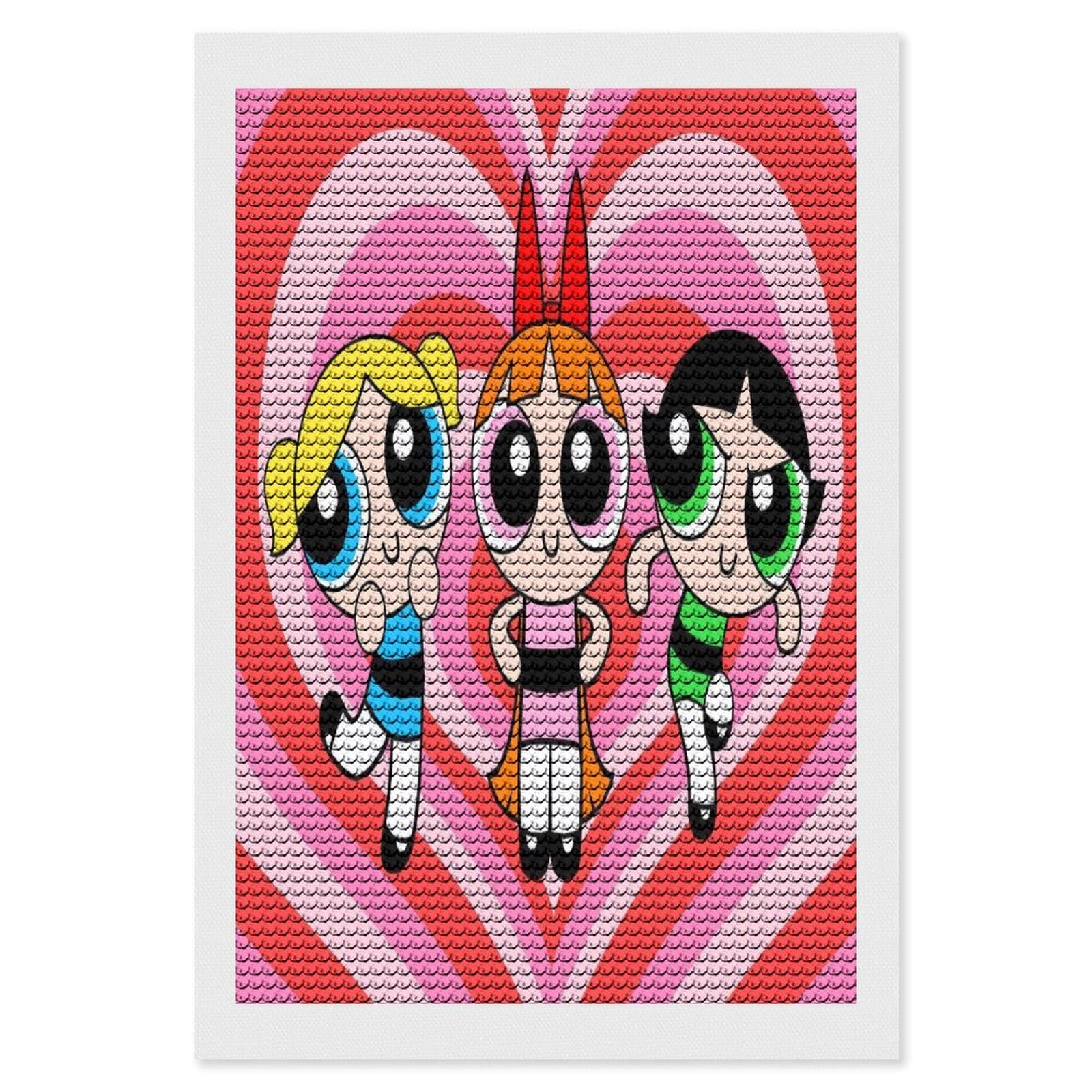 The Powerpuff Girls Diamond Art Kits for Adults Diamond Art Gem Art ...