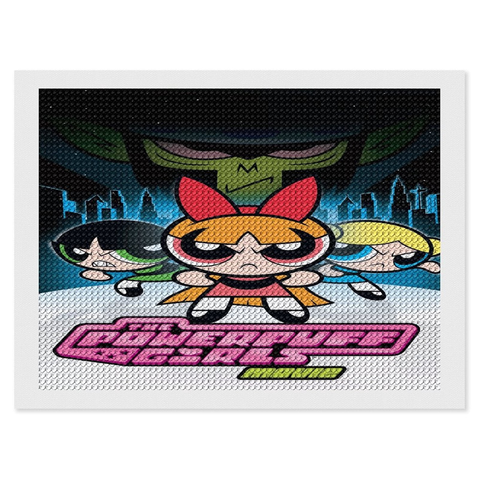 The Powerpuff Girls Diamond Art Kits for Adults Diamond Art Gem Art ...