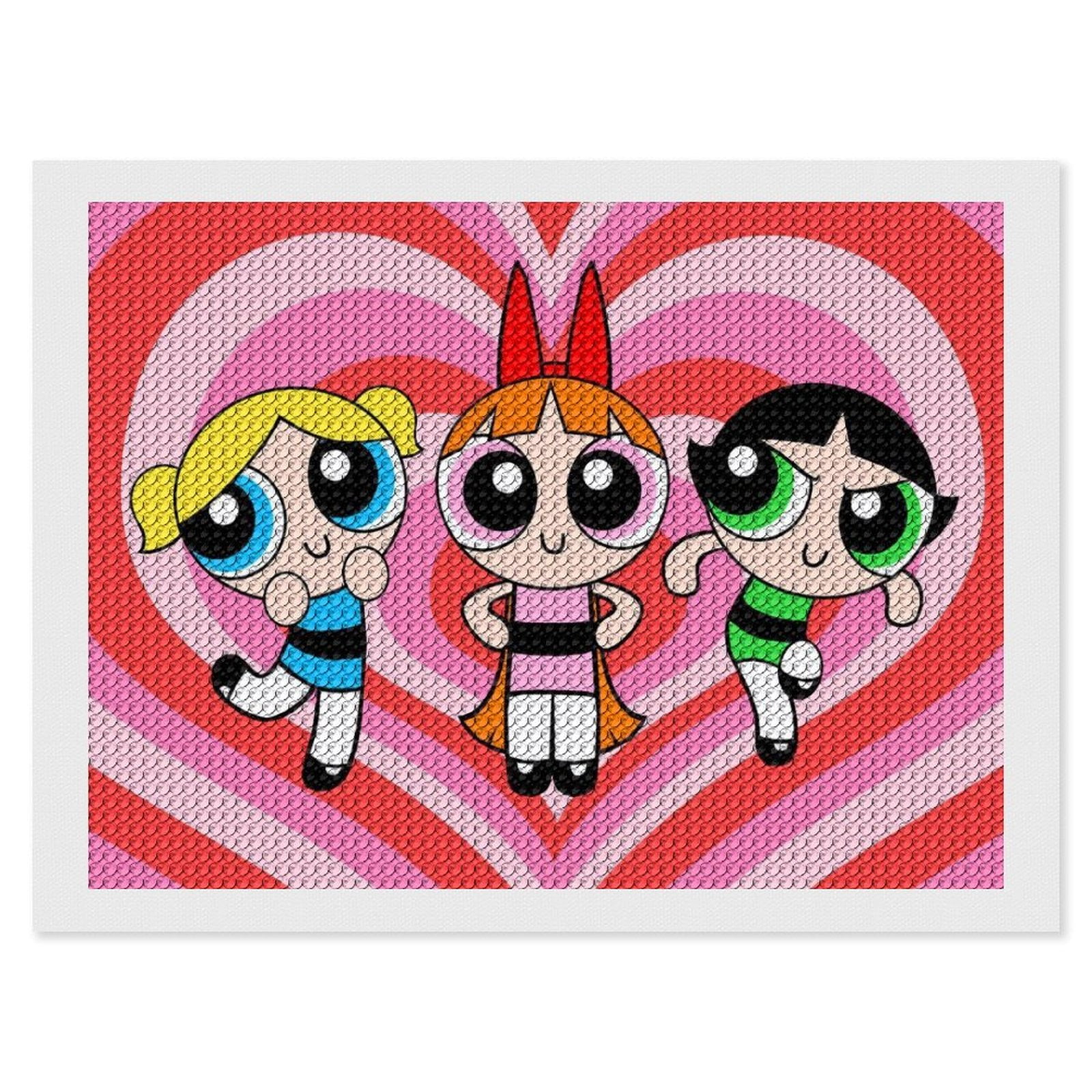 The Powerpuff Girls Diamond Arts Kits for Adults Diamond Art Gem Art ...