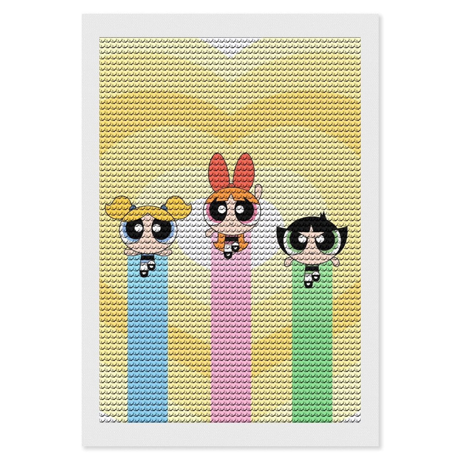 The Powerpuff Girls Diamond Arts Kits for Adults Diamond Art Gem Art ...