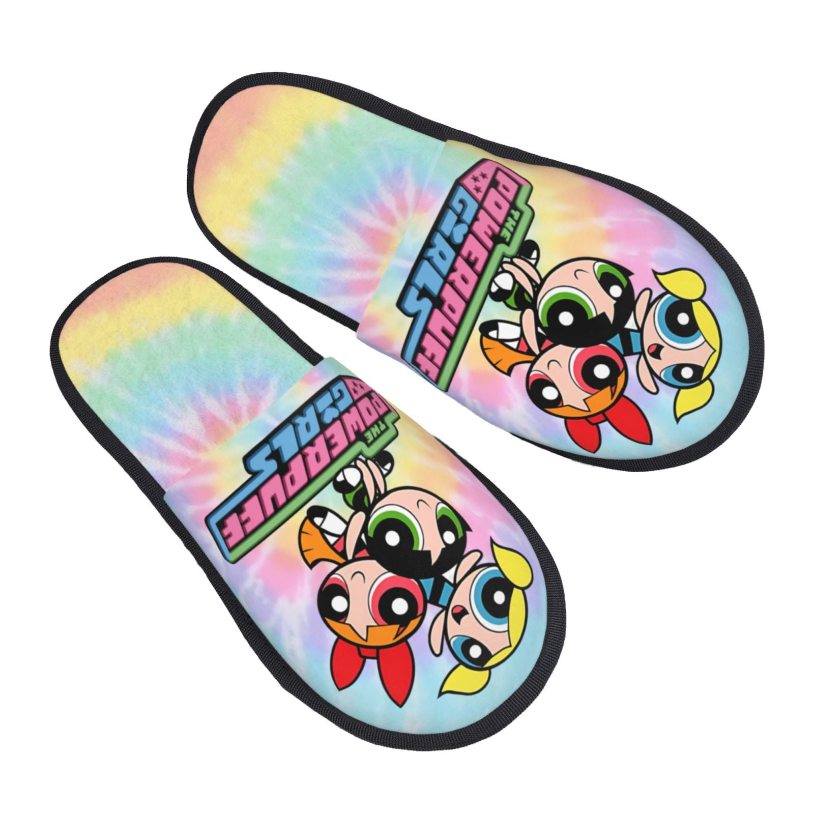 The Powerpuff Girls Furry Slippers For Men Women Fuzzy House Slippers ...