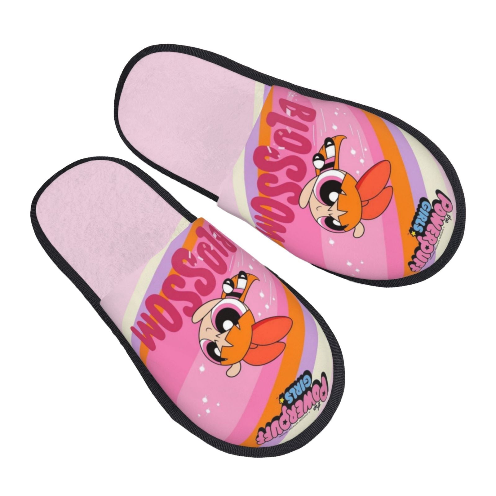 The Powerpuff Girls Furry Slippers For Men Women Fuzzy House Slippers ...