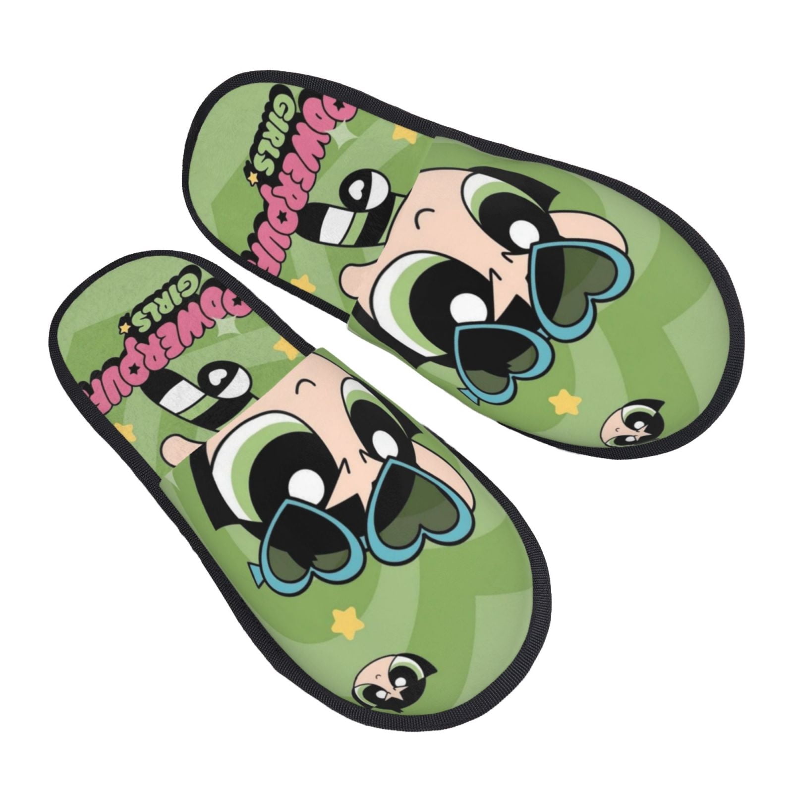 The Powerpuff Girls Furry Slippers For Men Women Fuzzy House Slippers ...