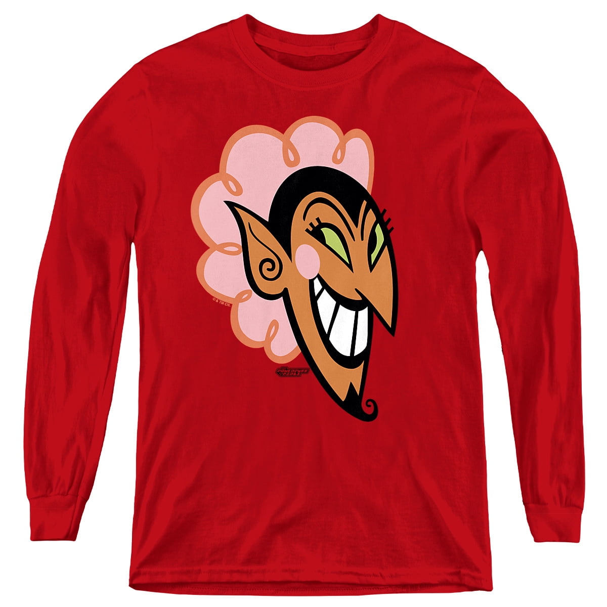 The Powerpuff Girls Him Devil Face Youth Long Sleeve T Shirt, Red, X ...