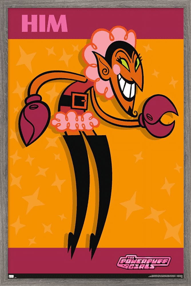 The Powerpuff Girls - Him Wall Poster, 14.725" x 22.375", Framed ...