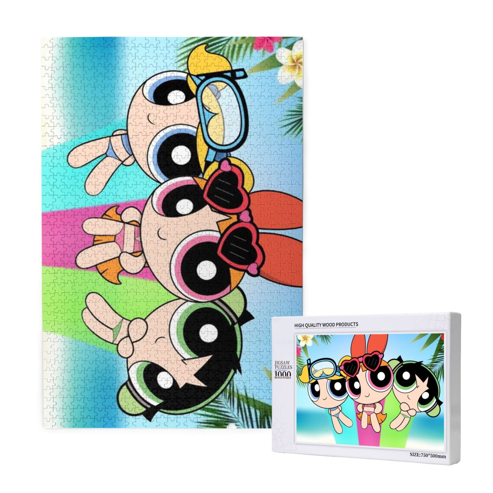 The Powerpuff Girls Jigsaw Puzzle 1000 Pieces Wooden Puzzle Home Decor ...