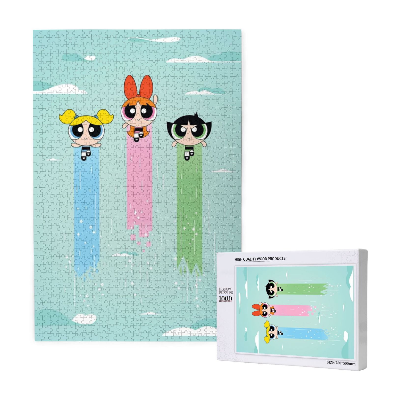 The Powerpuff Girls Jigsaw Puzzle 1000 Pieces Wooden Puzzle Home Decor ...