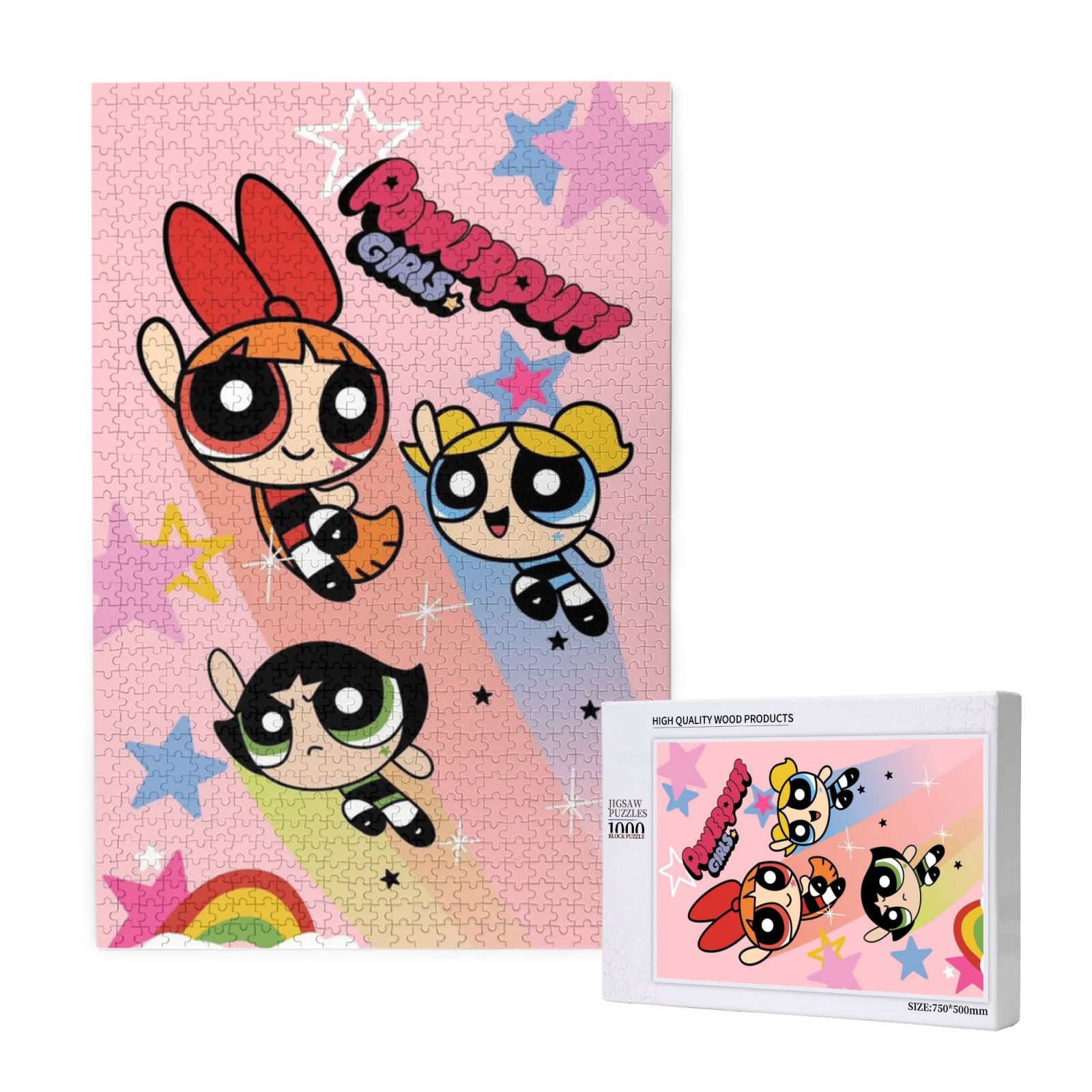 The Powerpuff Girls Jigsaw Puzzle 1000 Pieces Wooden Puzzle Home Decor ...