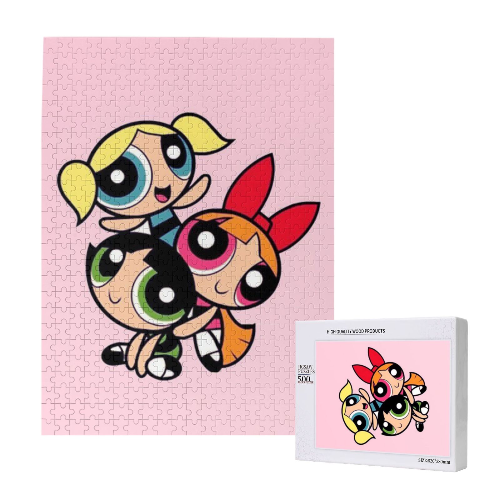 The Powerpuff Girls Jigsaw Puzzle 500 Pieces Wooden Puzzle Home Decor ...