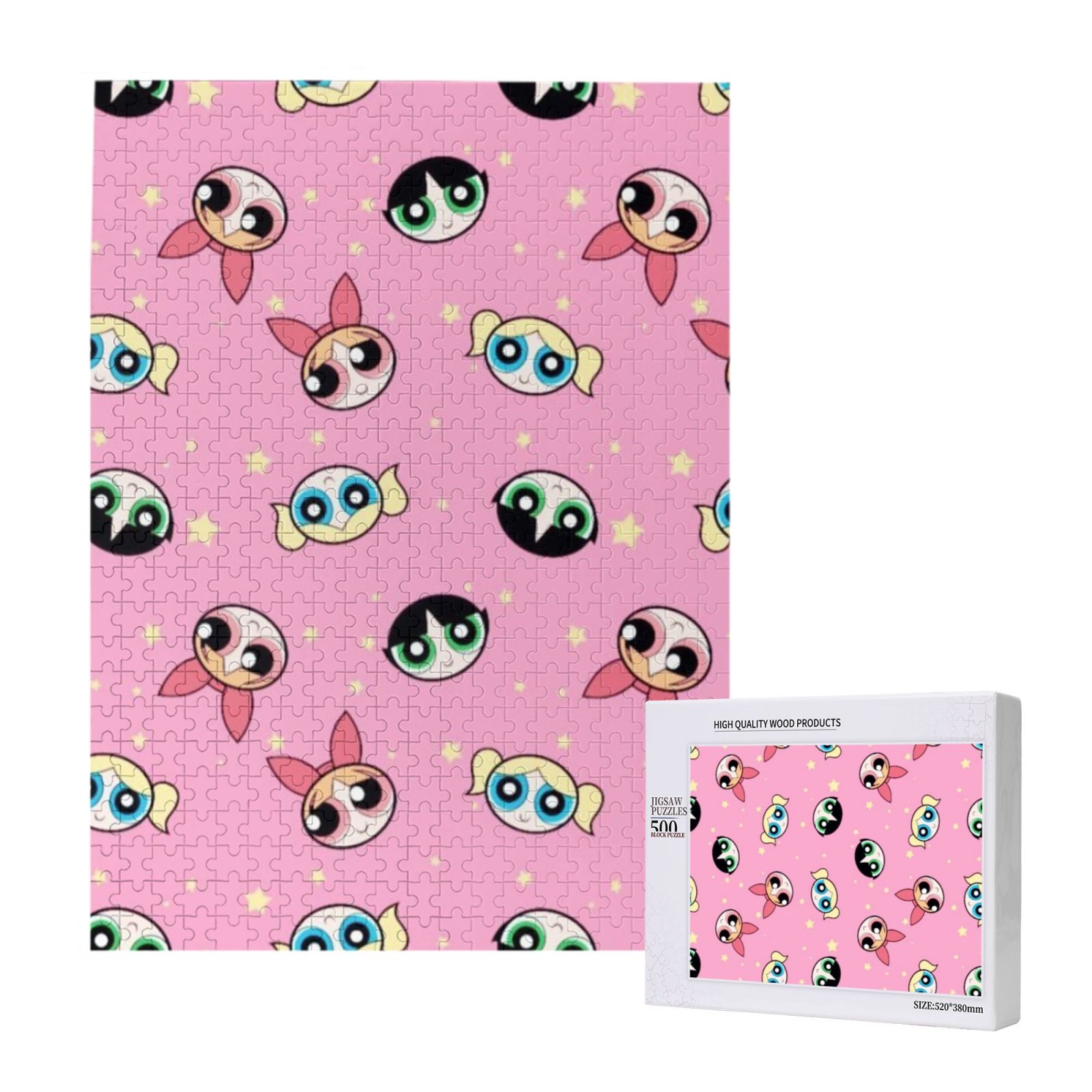 The Powerpuff Girls Jigsaw Puzzle 500 Pieces Wooden Puzzle Home Decor ...