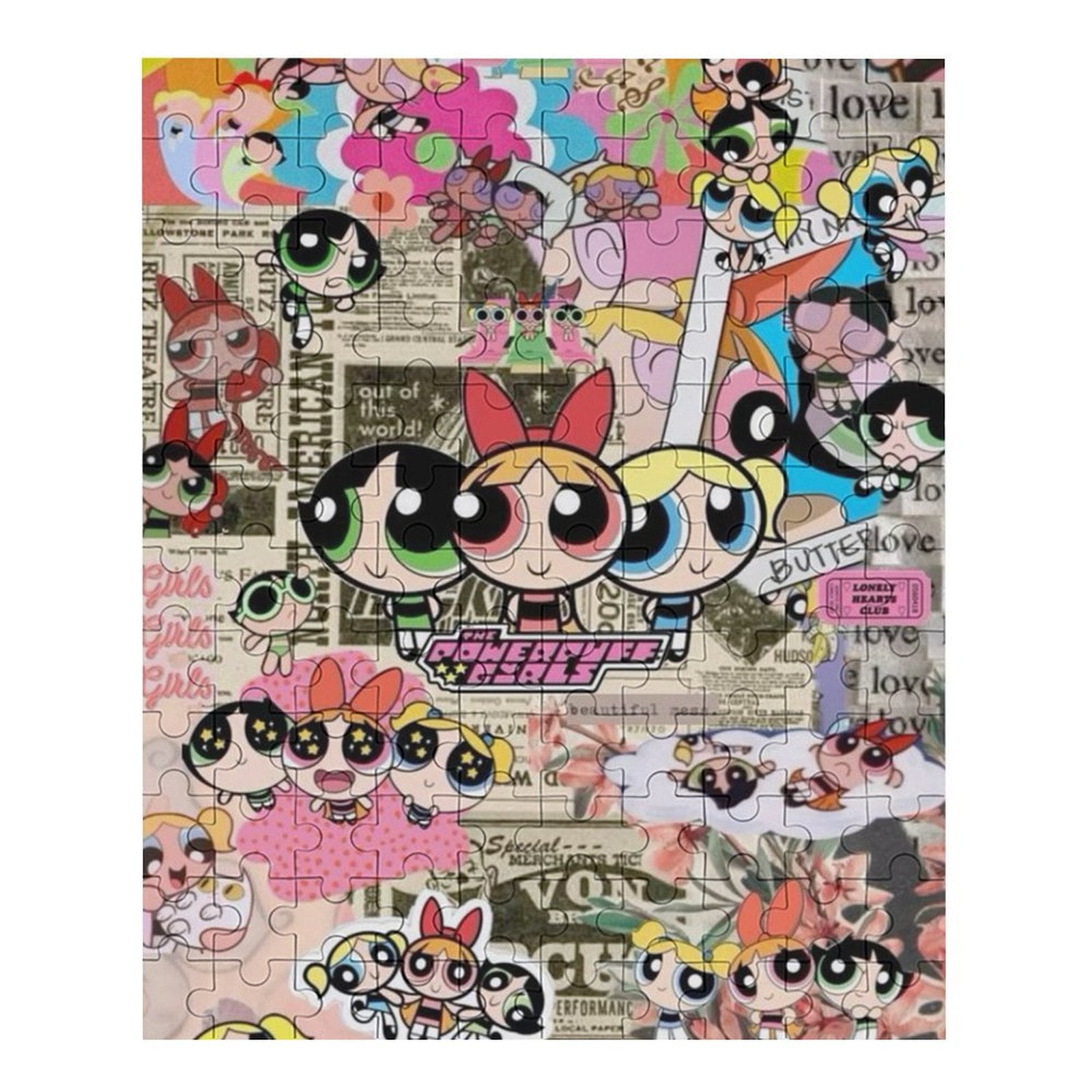 The Powerpuff Girls Jigsaw Puzzle, Wood Puzzles Adult, 120 PCS Jigsaw ...
