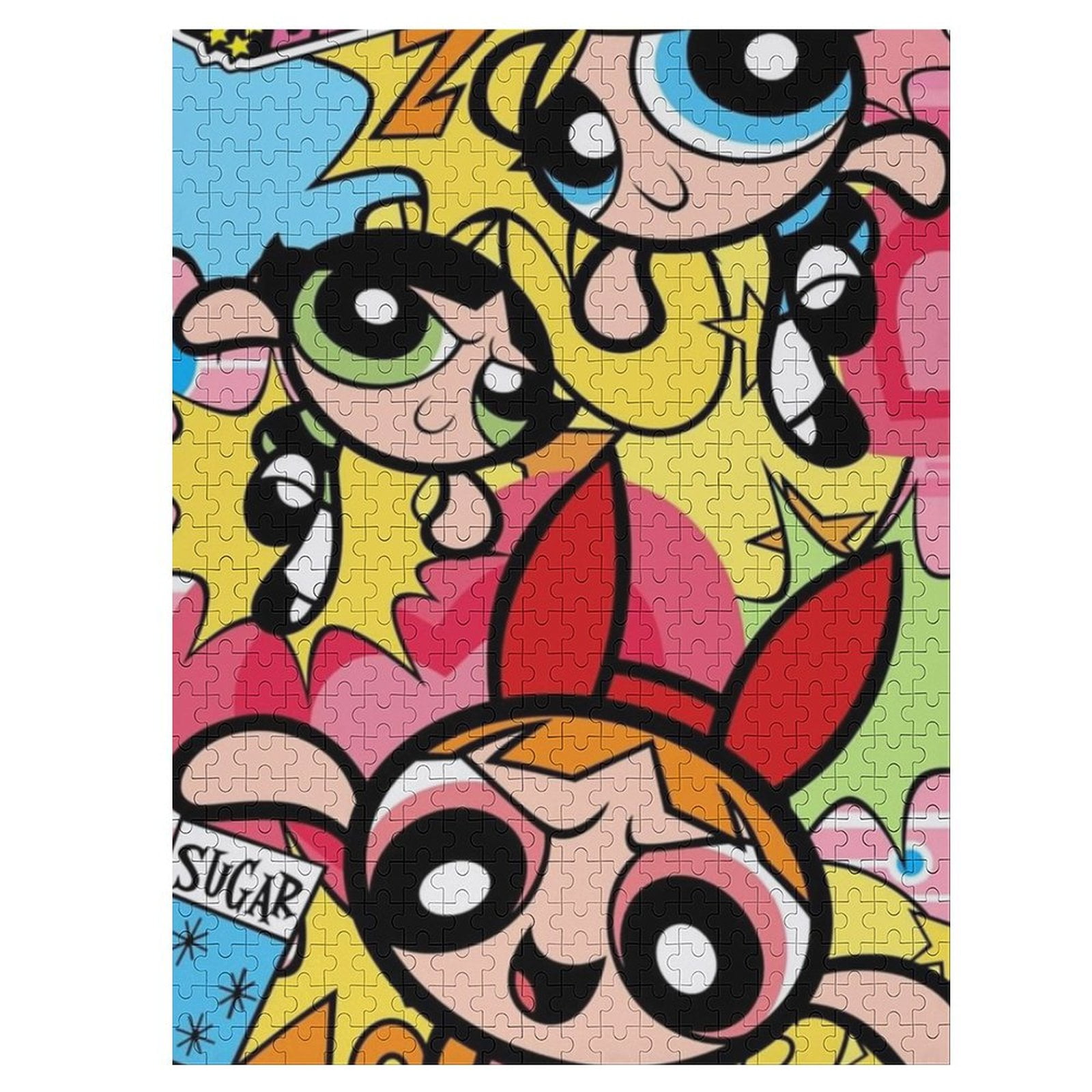 The Powerpuff Girls Jigsaw Puzzle, Wood Puzzles Adult, 500 PCS Jigsaw ...