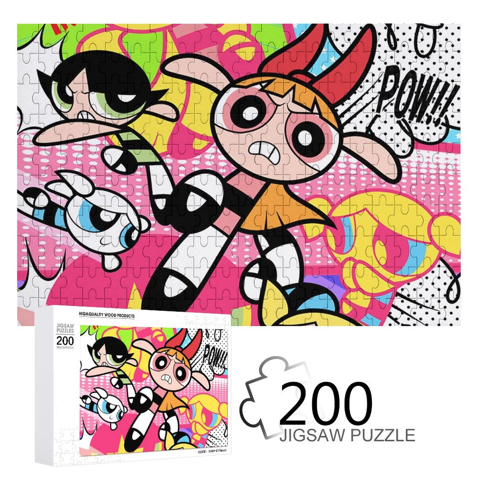 The Powerpuff Girls Jigsaw Puzzles 200 Piece Puzzle for Adults, Kids ...
