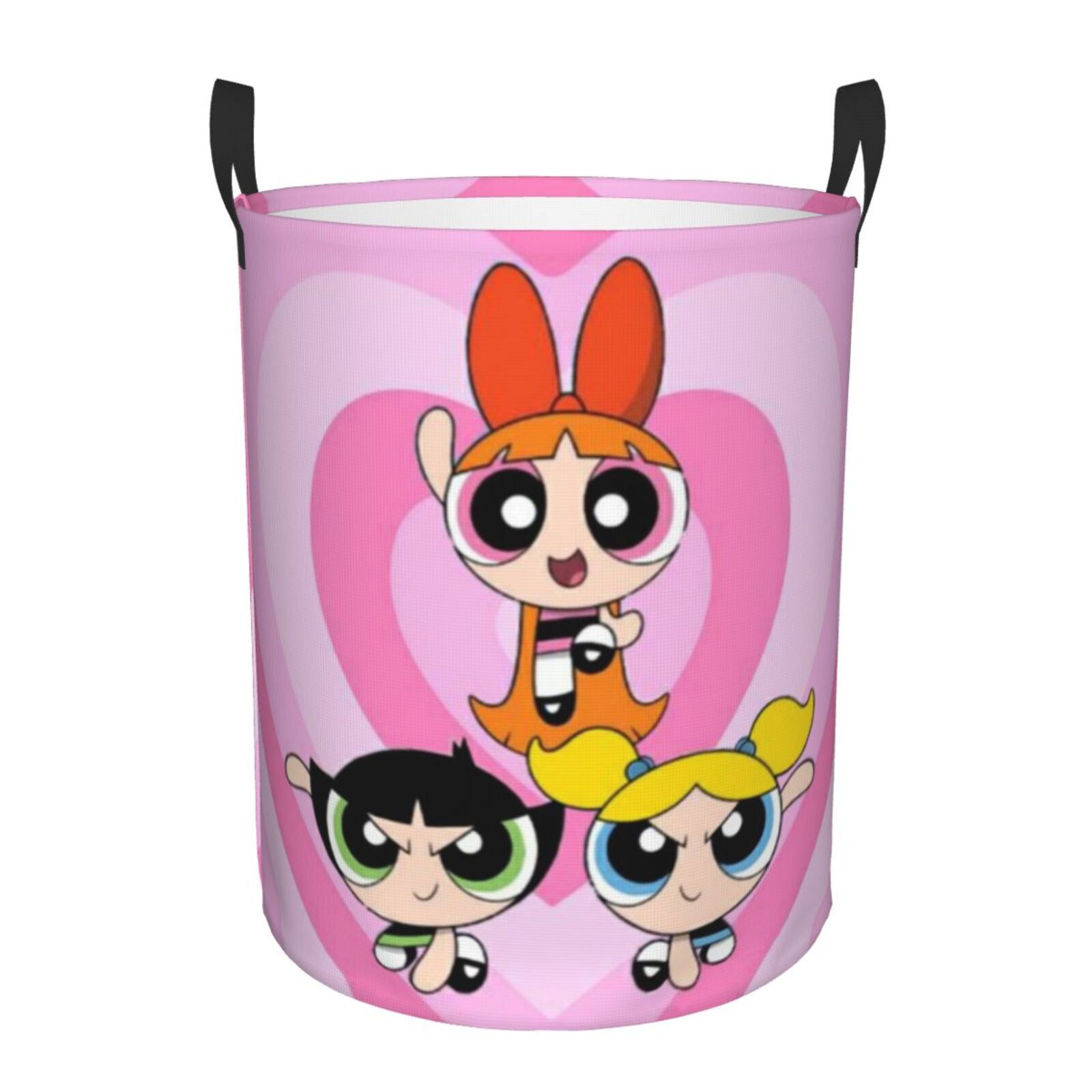 The Powerpuff Girls Laundry Basket Circular Laundry Hamper Dirty ...