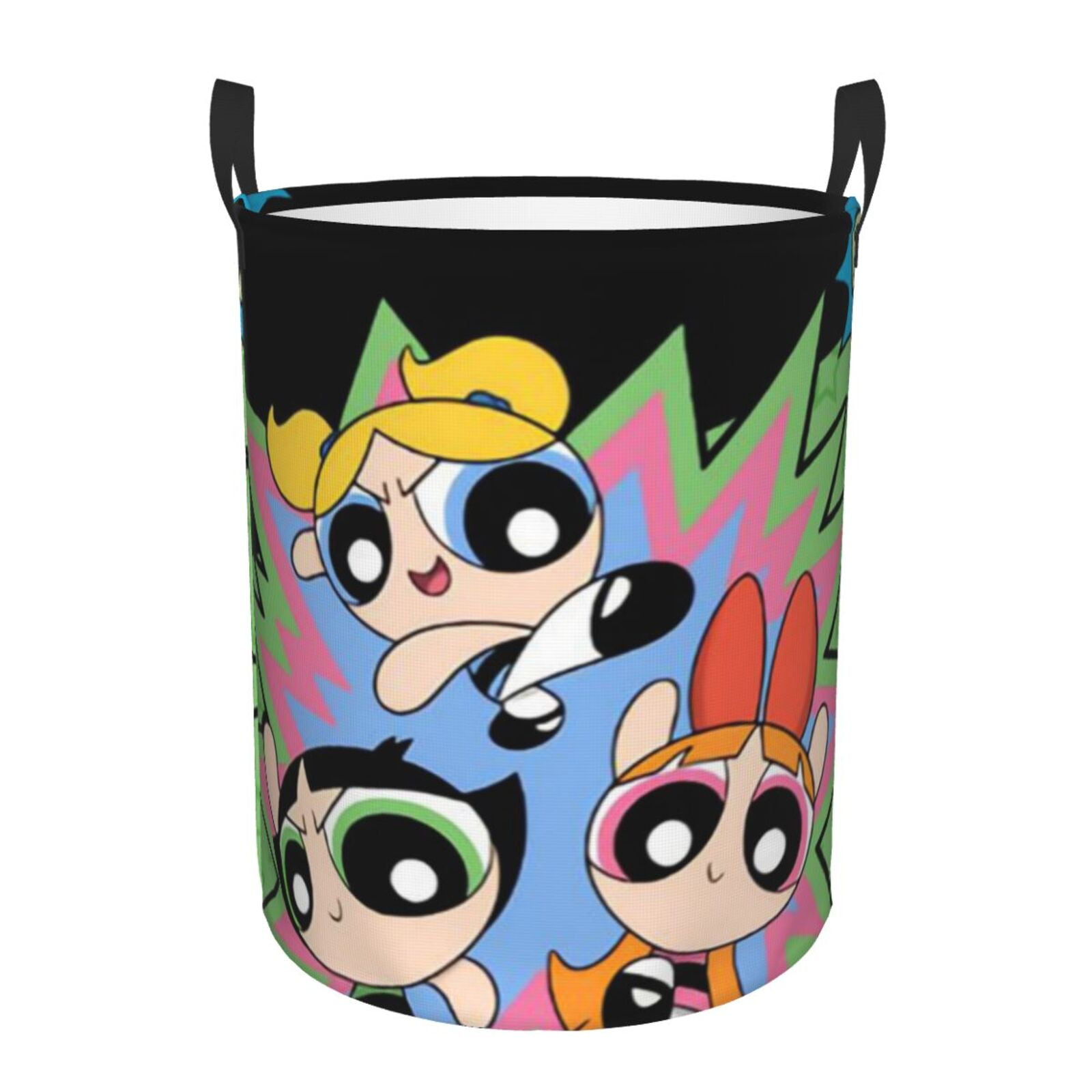 The Powerpuff Girls Laundry Basket Circular Laundry Hamper Dirty ...