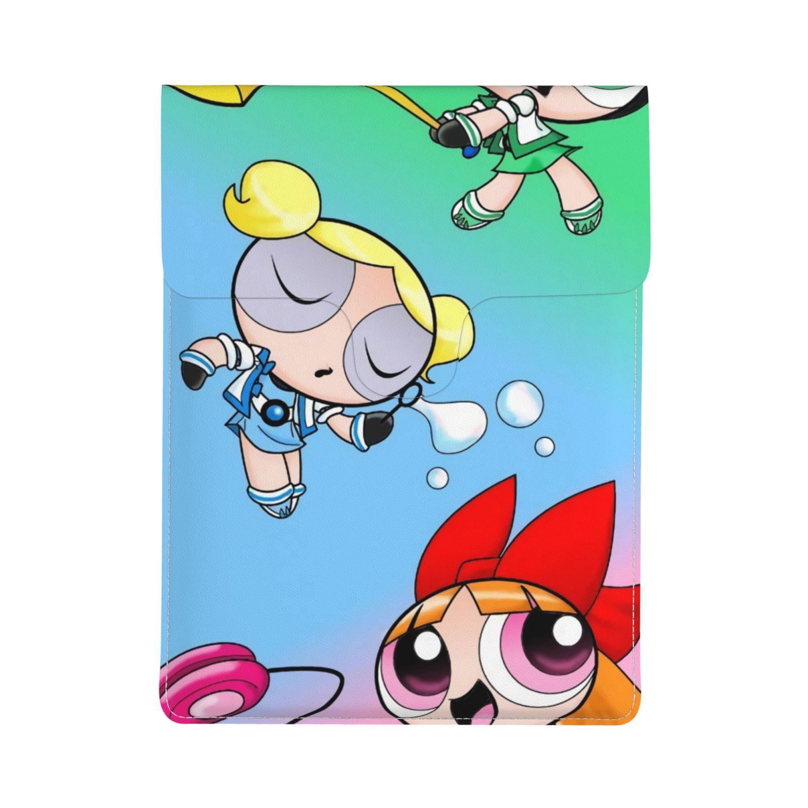 The Powerpuff Girls Leather Laptop Sleeve Computer Case Notebook Cover ...